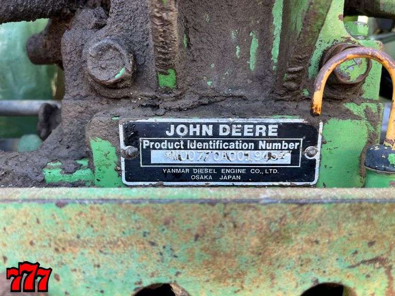 John Deere 770 Diesel Parts Tractor (Non Running) - 777 Auction Company