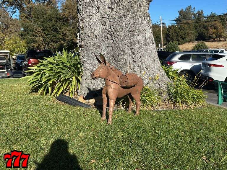 36” Tall Metal Donkey - 777 Auction Company