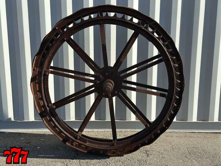 63” Antique Tractor Wheel - 777 Auction Company