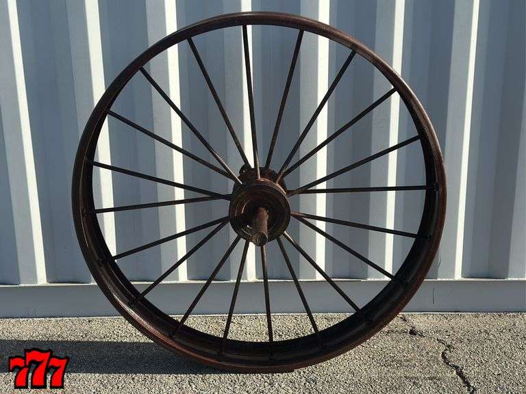 48” Antique Tractor Wheel - 777 Auction Company