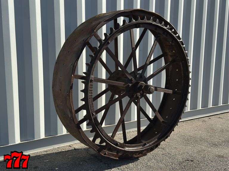 63” Antique Tractor Wheel - 777 Auction Company