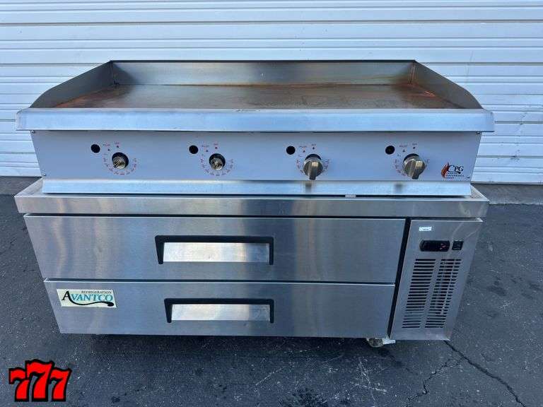 Griddle and Refrigerator Combo - 777 Auction Company