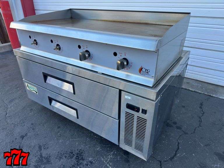 Griddle and Refrigerator Combo - 777 Auction Company