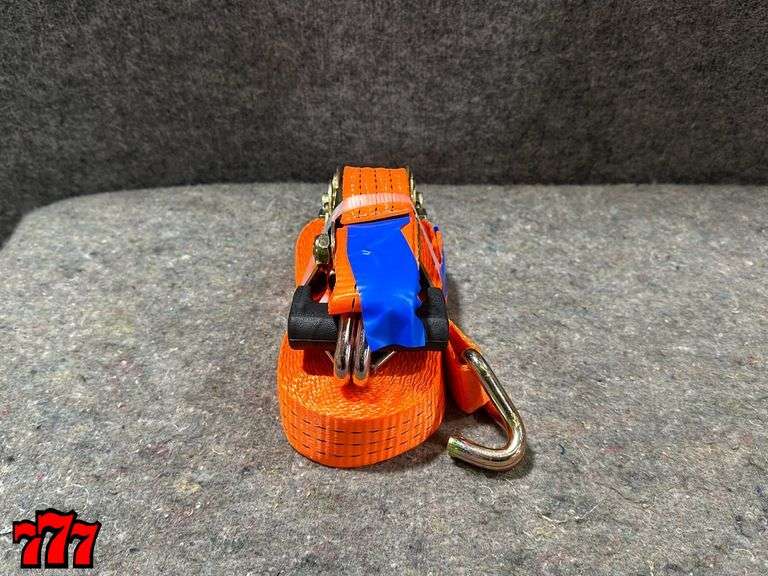 10 New Unused Zym 1-1/2” x 27ft Ratchet Straps - 777 Auction Company