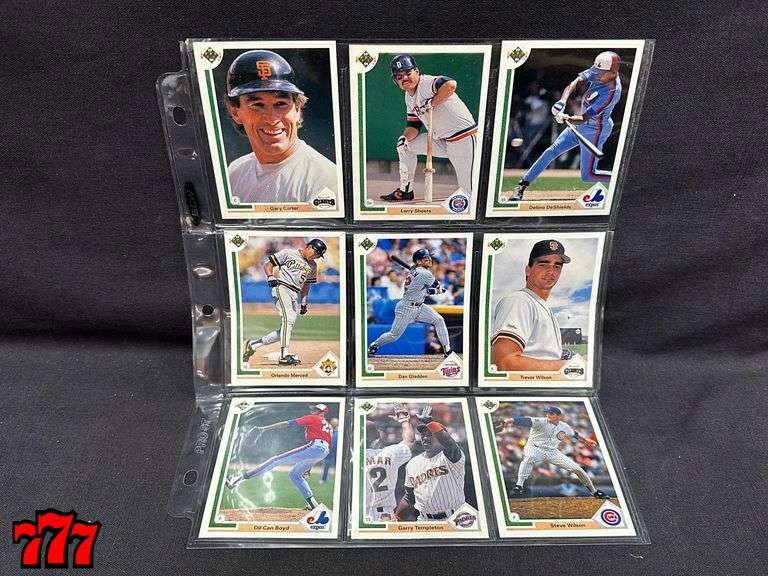 1 Sheet Of Baseball Cards - 777 Auction Company
