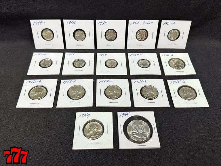 17 Silver Coins - 777 Auction Company