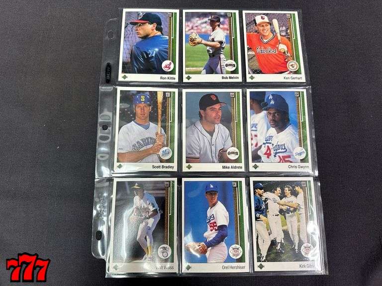 Sheet Of Baseball Cards - 777 Auction Company