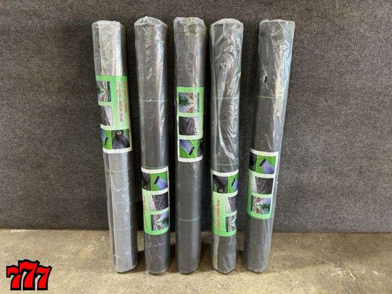 5 New Unused Rolls Of 3’ x 300’ Woven Landscape Fabric - 777 Auction ...