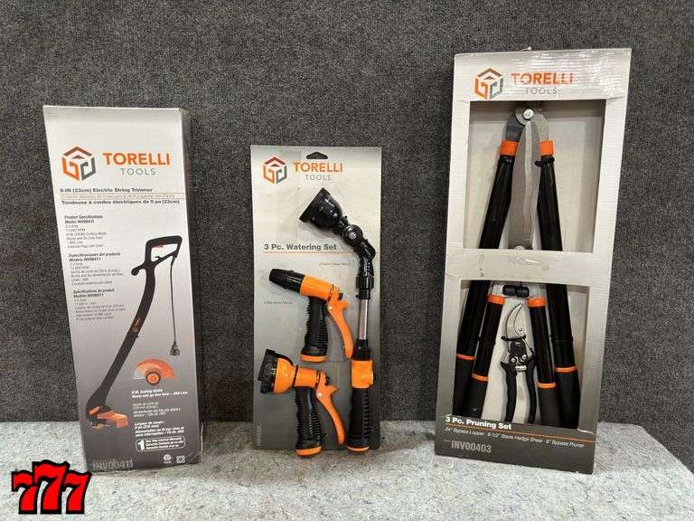 New Unused Torelli 3 Piece Pruning Set, 1 3 Piece Watering Set & 1 ...