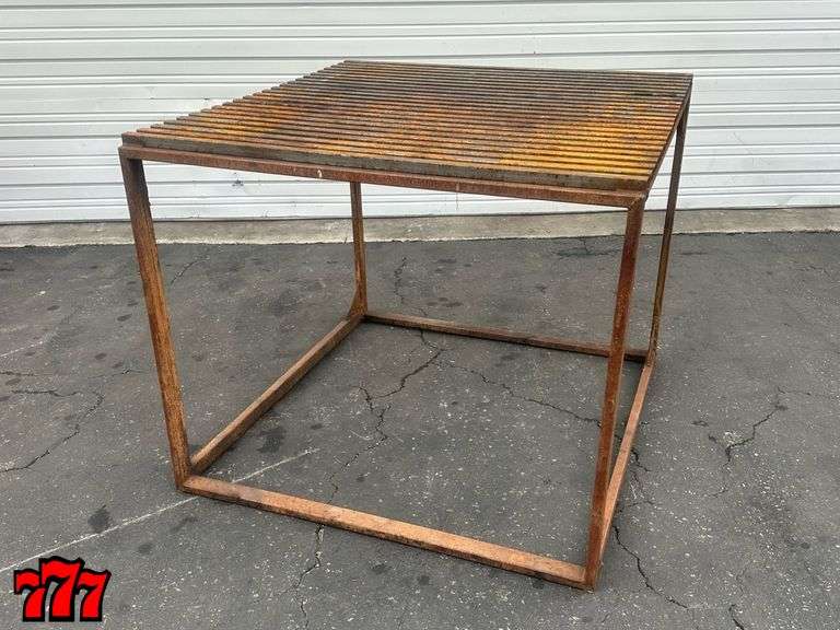 48” x 45” Steel Cutting Table - 777 Auction Company