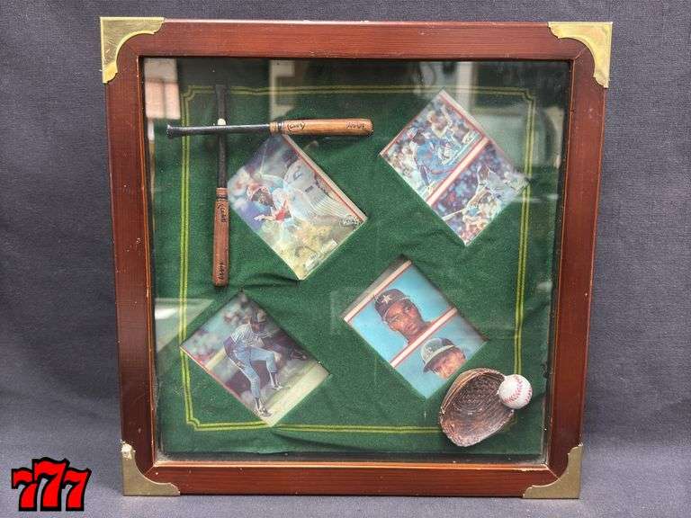 1 Framed Baseball Cards & 1 Photo Album w/ NASCAR Cards - 777 Auction ...