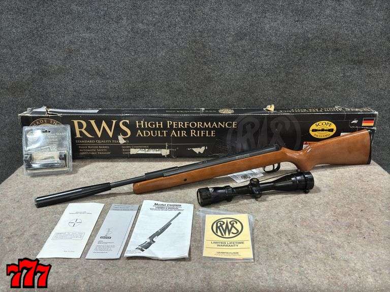 RWS .177 Air Gun w/ Scope - 777 Auction Company