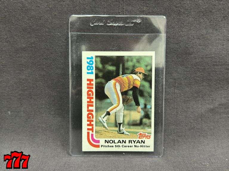 Nolan Ryan 1981 Topps Baseball Card - 777 Auction Company