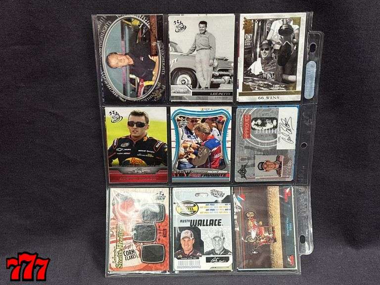 Sheet of Collectible Sports Cards - 777 Auction Company