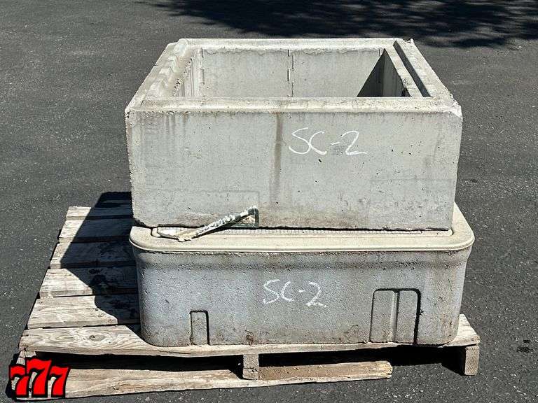 3 Concrete Sewer Boxes - 777 Auction Company
