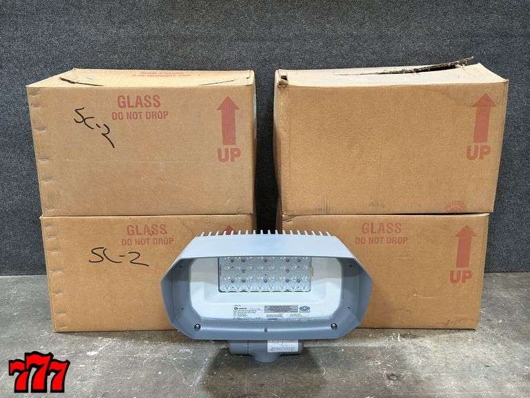 4 New Unused Gardco DFC7 LED Floodlights - 777 Auction Company