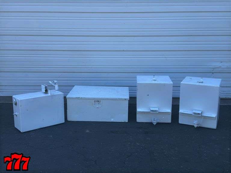 3 Miscellaneous Tanks & 1 Storage Box - 777 Auction Company