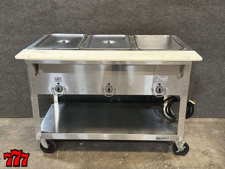 Duke Aerohot Electric 3 Steamtable Hot Food Unit - 777 Auction Company