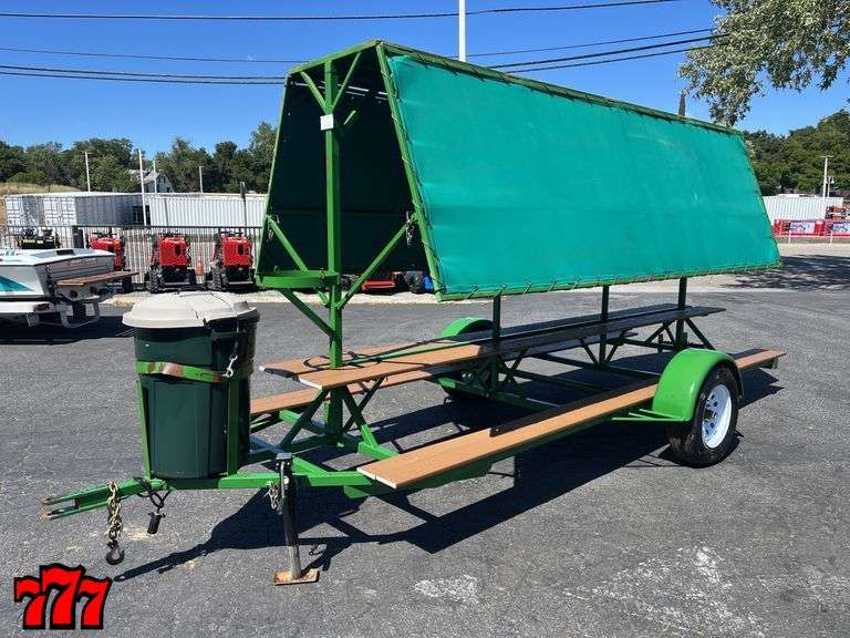 Tow-Behind Shade Table Trailer - 777 Auction Company