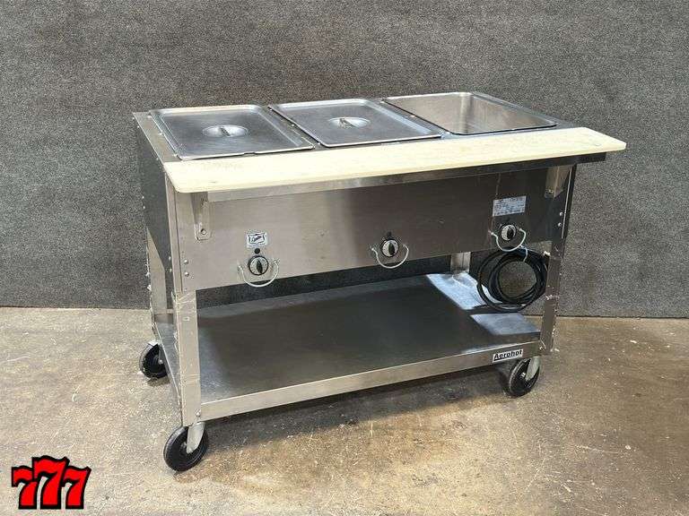 Duke Aerohot Electric 3 Steamtable Hot Food Unit - 777 Auction Company