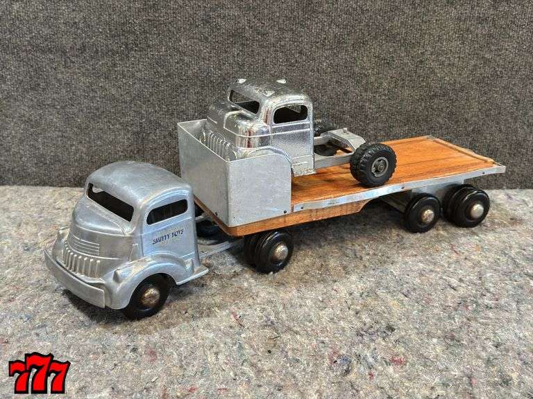 1950’s Smith Miller Flatbed Truck w/ 1 Structo 1950’s Semi Truck Cab ...