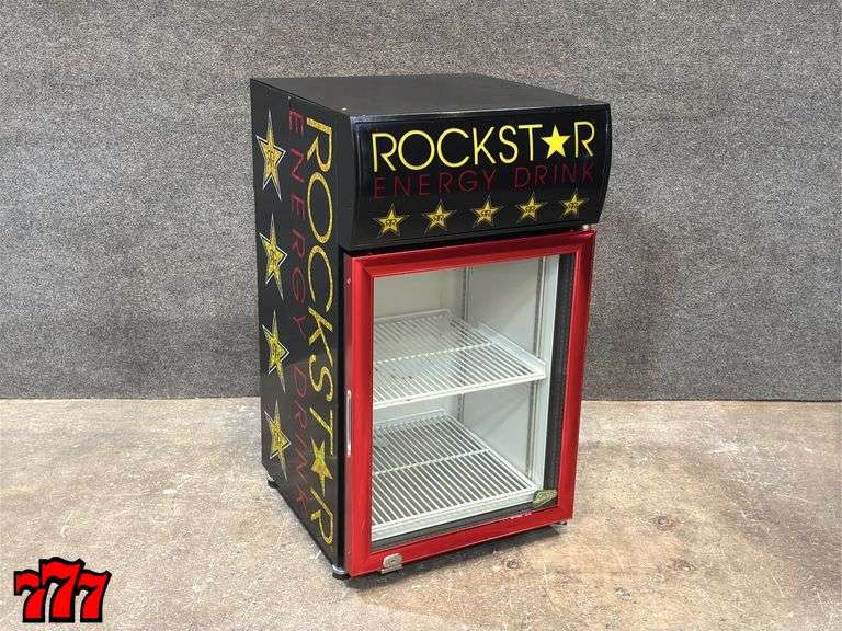 Rockstar Mini Fridge - 777 Auction Company