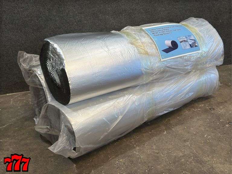 3 New Unused Rolls Of 3.3’ x 33’ Thermal Insulation Self Adhesive Heat ...