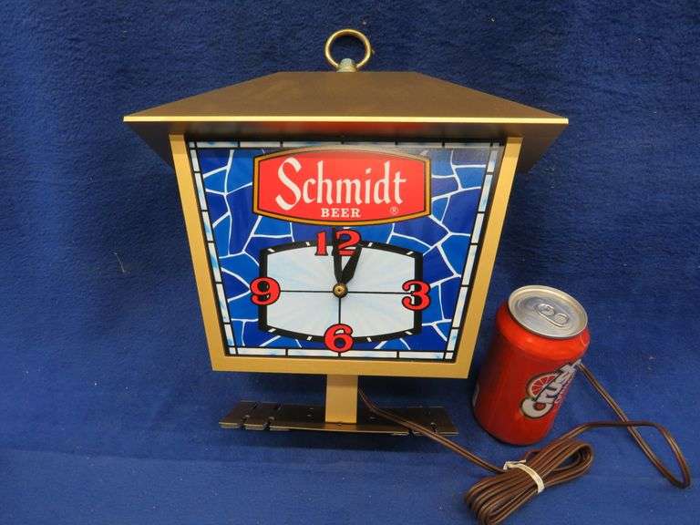 Schmidt NOS light and working clock combo. Includes original plastic ...