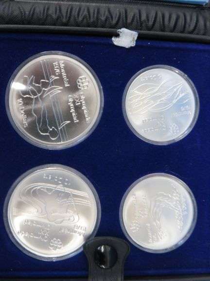 1976 Montreal Olympic silver coin set as described below - AAA Auction ...