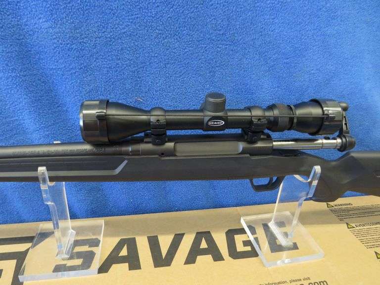 Savage Axis XP bolt-action 270 WIN rifle with a Weaver scope and box SN ...