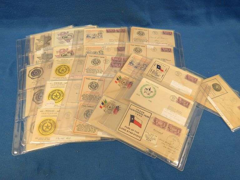 Over sixty 1936 Texas Centennial cachet envelopes - AAA Auction and Realty