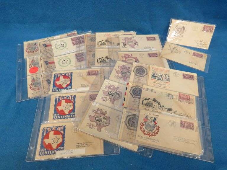Over sixty 1936 Texas Centennial cachet envelopes - AAA Auction and Realty