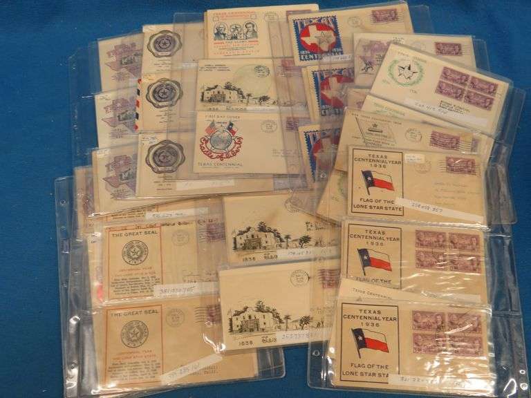 Over sixty 1936 Texas Centennial cachet envelopes - AAA Auction and Realty