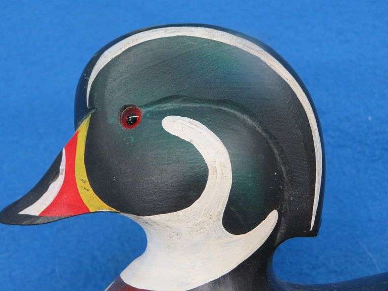 Cabela's wooden mantle wood duck signed and numbered as shown in the ...