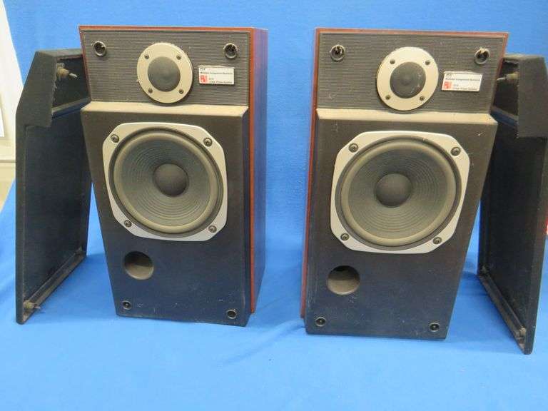 Pair of MCS 8-ohm speakers - AAA Auction and Realty