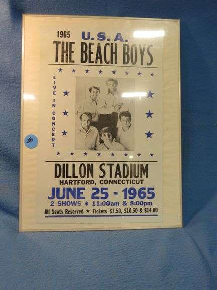 1965 Beach Boys Poster - AAA Auction and Realty