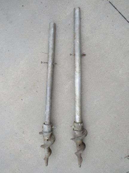 Screw down posts for a dock used in moving water - AAA Auction and Realty