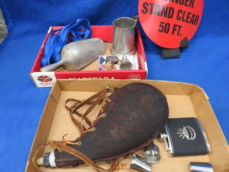 Danger sign, flask, leather-wrapped water bottle, and more - AAA ...