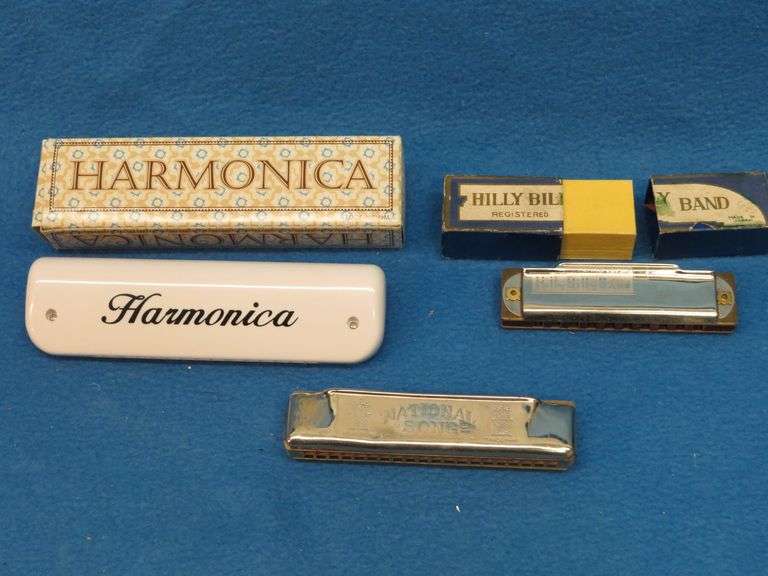 Three harmonicas as described below: - AAA Auction and Realty