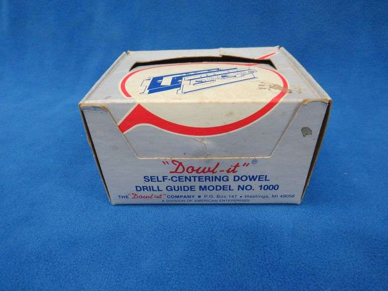 Dowl-It self-centering dowel. Drill guide model # 1000. Honing stone ...