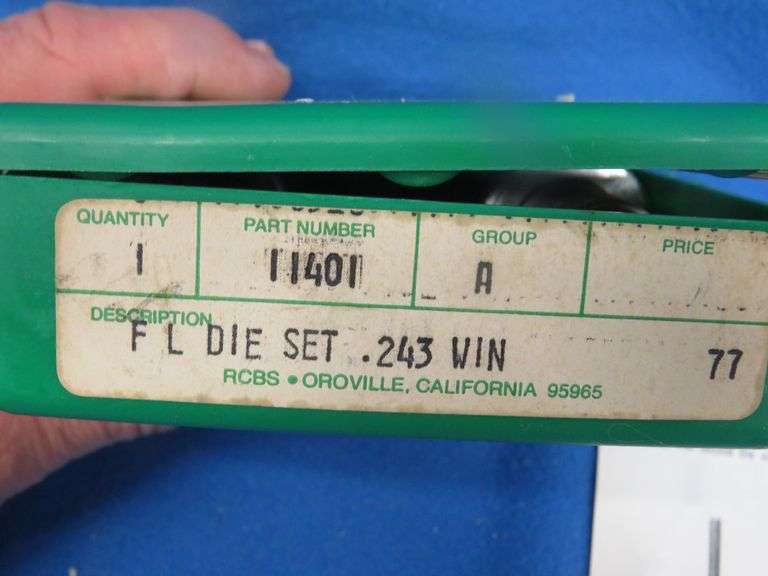 Two RCBS dies: 243 Win. 77 and .243 F.L. 77 - AAA Auction and Realty