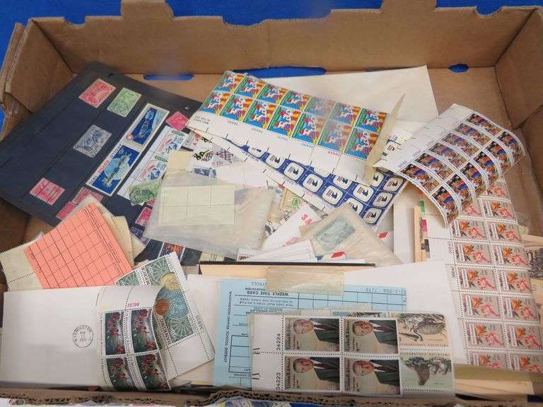 Cancelled and uncancelled stamps - AAA Auction and Realty