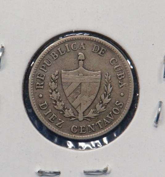 1920 Cuban 10 centavos silver coin - AAA Auction and Realty