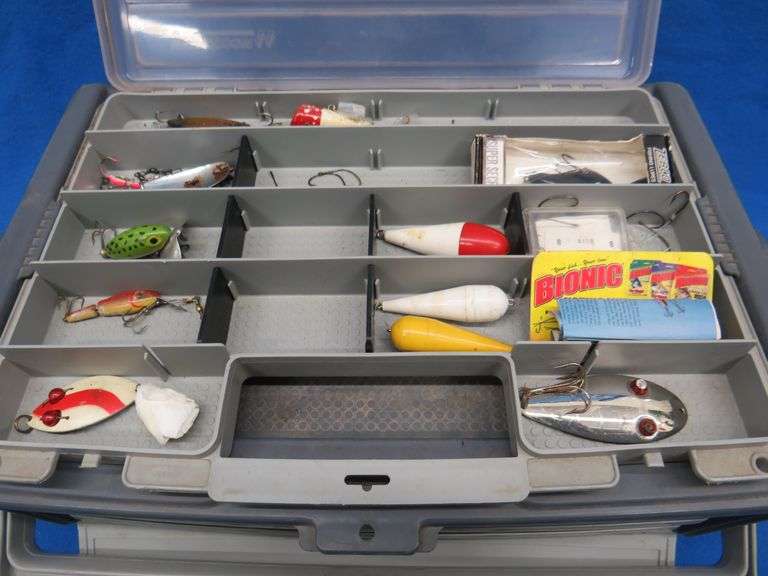 "Tackle Locker" tackle box full of tackle including: - AAA Auction and ...
