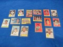 Sleeved baseball cards from the 50s, 60s, and 70s. - AAA Auction and Realty