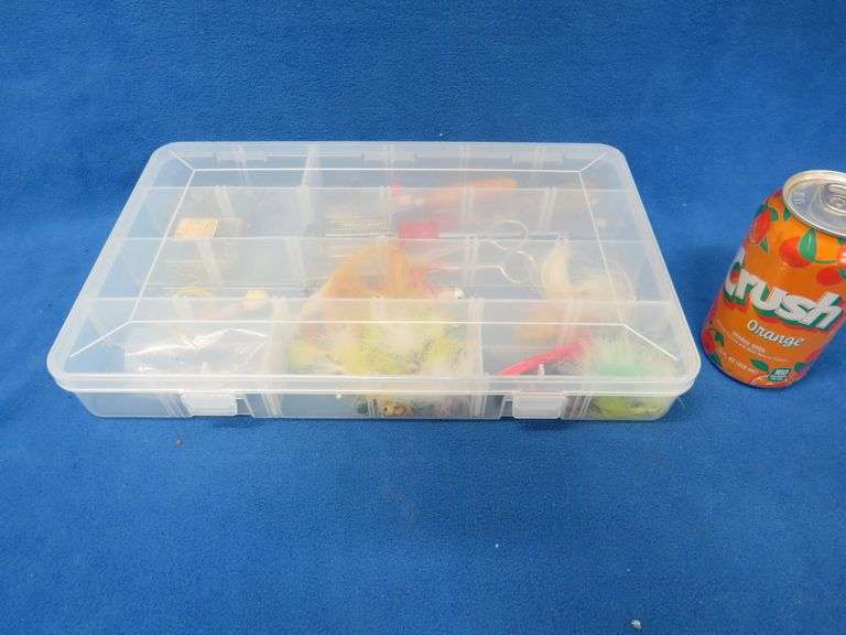 Tackle tray including hooks, jigs, sinkers, and tools. - AAA Auction ...