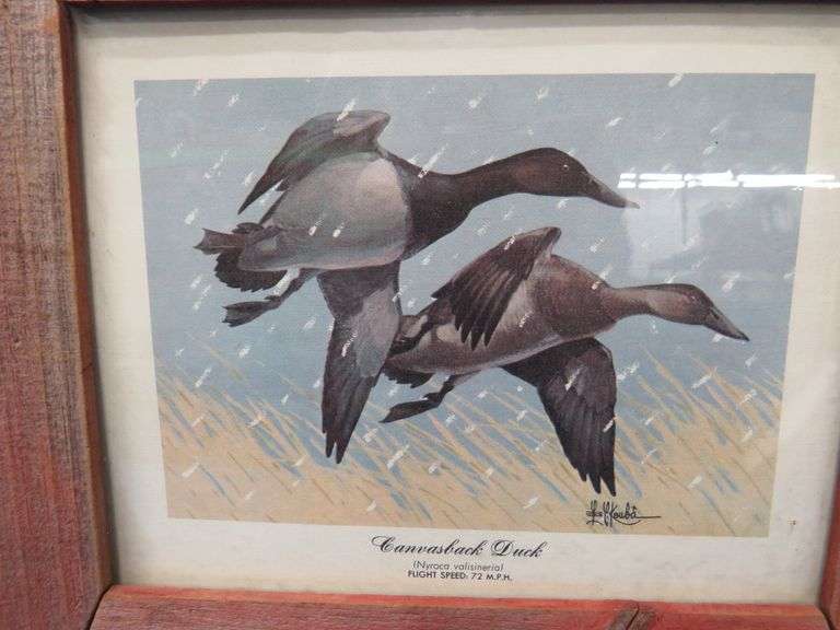 Les Kouba print in a barn wood frame. 20" x 18". This print was used by ...