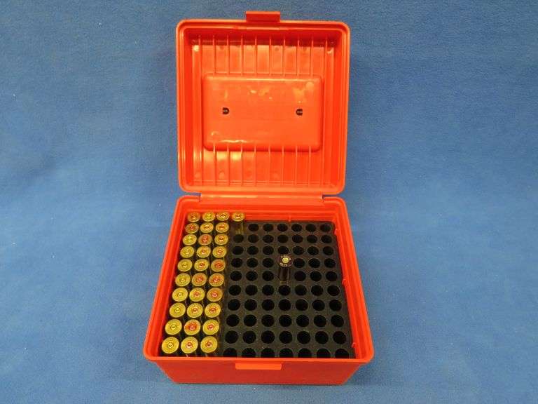 Thirty-one 45-70 Govt. casings with spent primers and a 45-70 Govt ...
