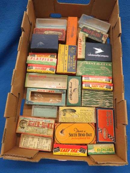 Empty lure boxes - AAA Auction and Realty