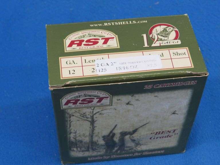25 RST Classic Shotshell Co. 2", 12-gauge rounds - AAA Auction and Realty